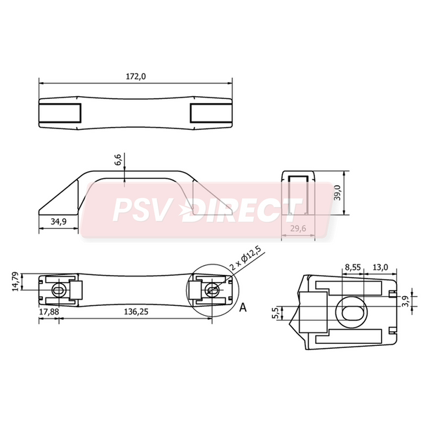 Emergency pull handle for doors - PSV Parts Direct