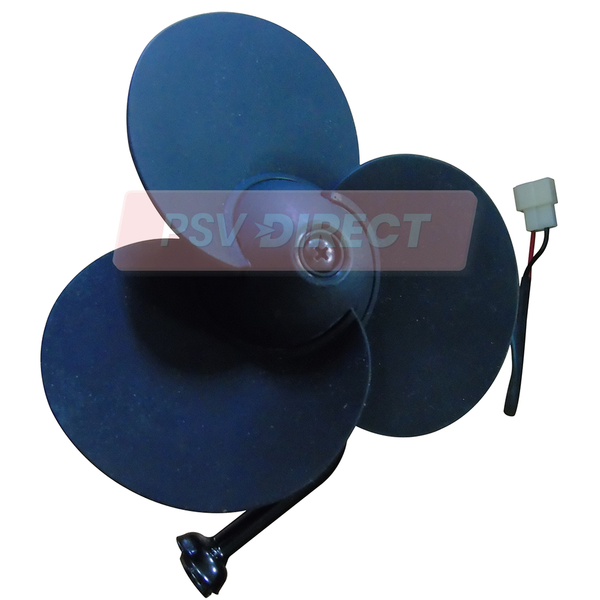 24V Drivers Cab Fan with Rubber Blades, 155mm Diameter - PSV Parts Direct