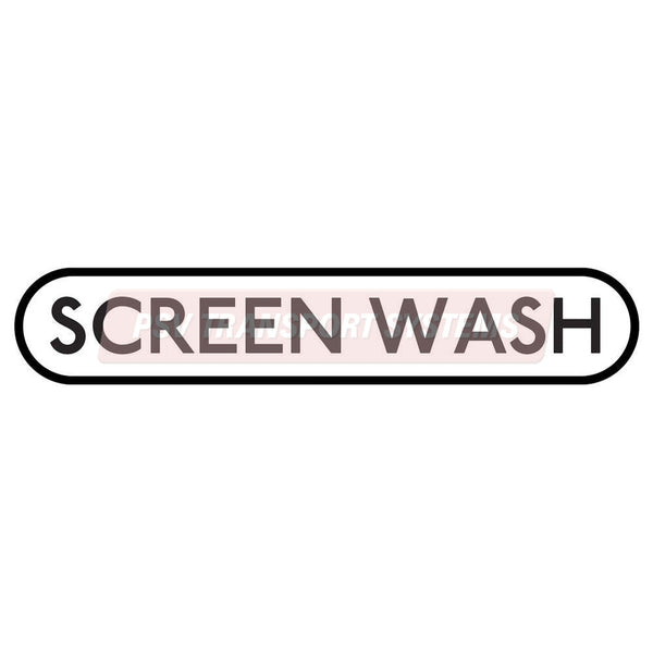 PDP20831-Screen Wash Sticker, Black Text on White Background, 27mm ...